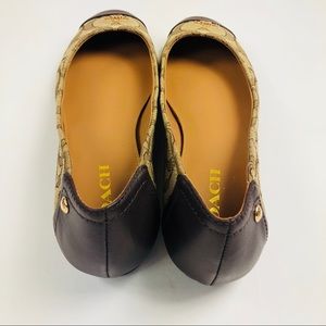 Coach | Shoes | Coach Chelsea Ballet Flats Leather Canvas Cap Toe ...